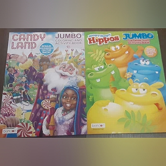 Other | Set Of Candy Land And Hungry Hungry Hippos Coloring And ...